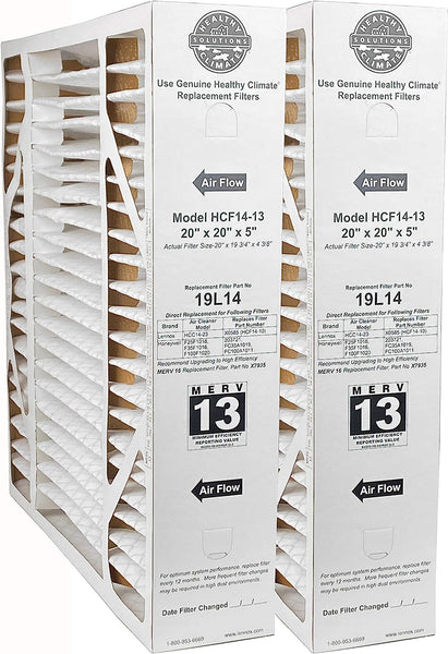 Lennox / Healthy Climate 19L14 Furnace Filter 20x20x5 MERV 13 for HCF14 ...